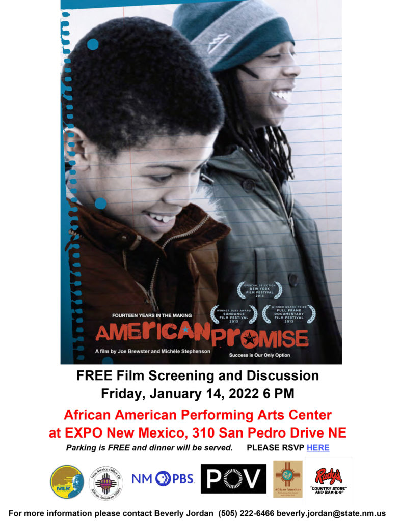American Promise Film Screening – Martin Luther King, JR State Commission